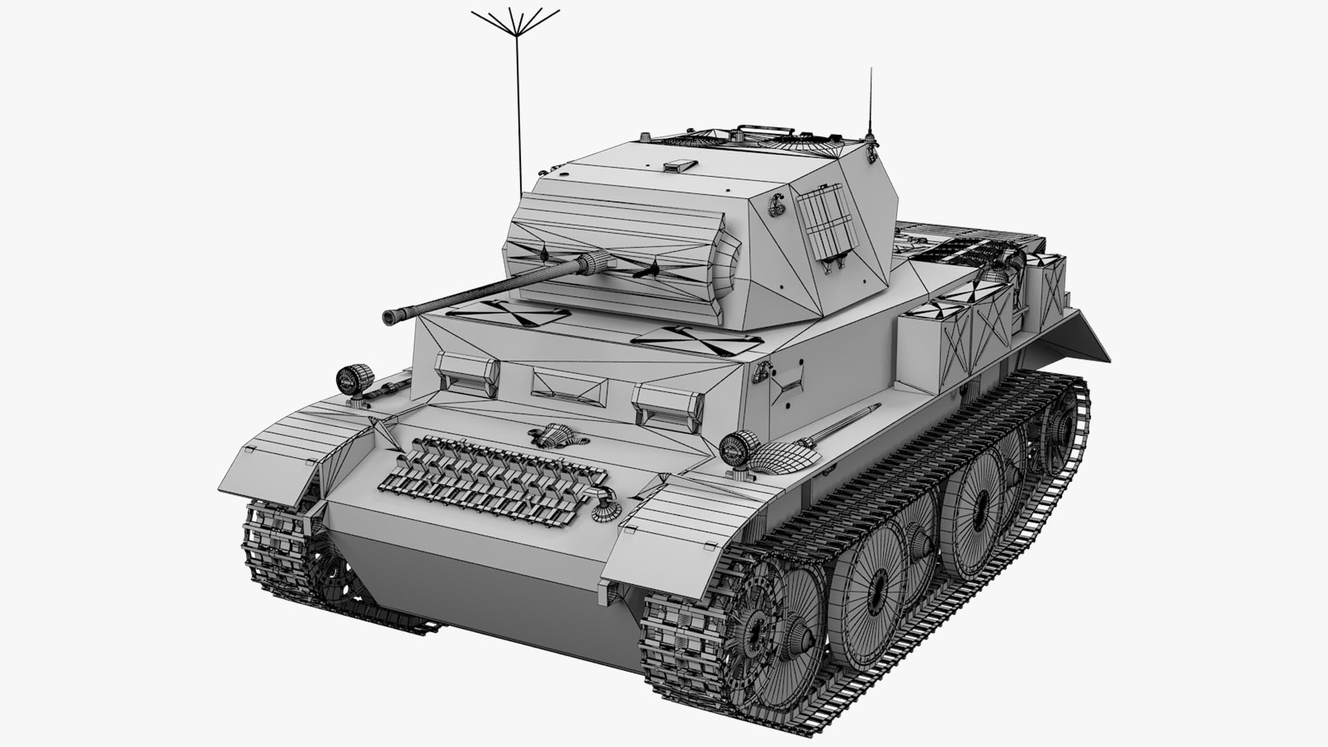 Panzer II Ausf L 3D Model - TurboSquid 1790176