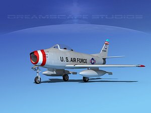 3D North American F-86 Sabre Models - Browse & Download Formats ...