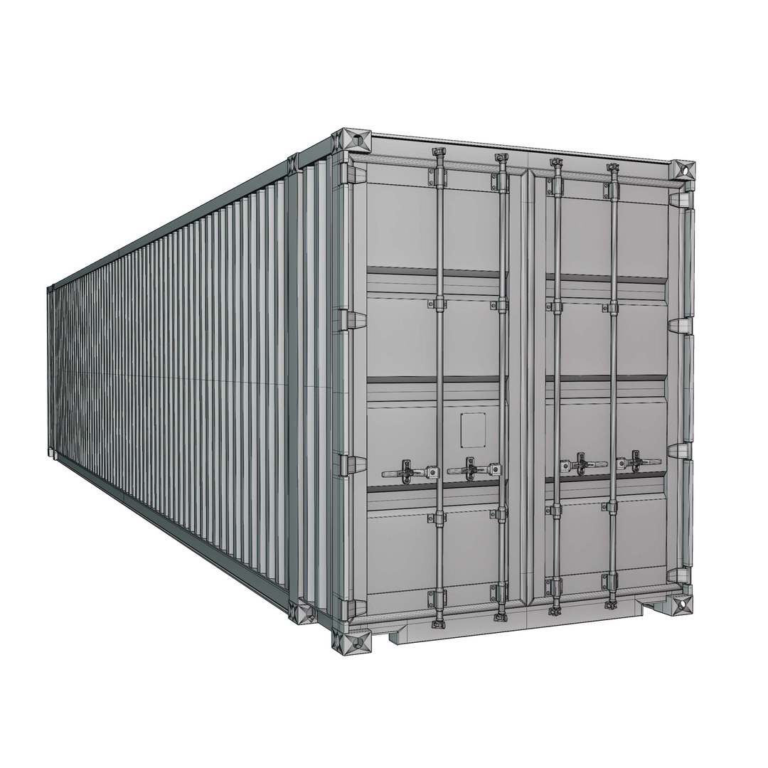 3D Container 45FT High Cube ONE Model - TurboSquid 2087098