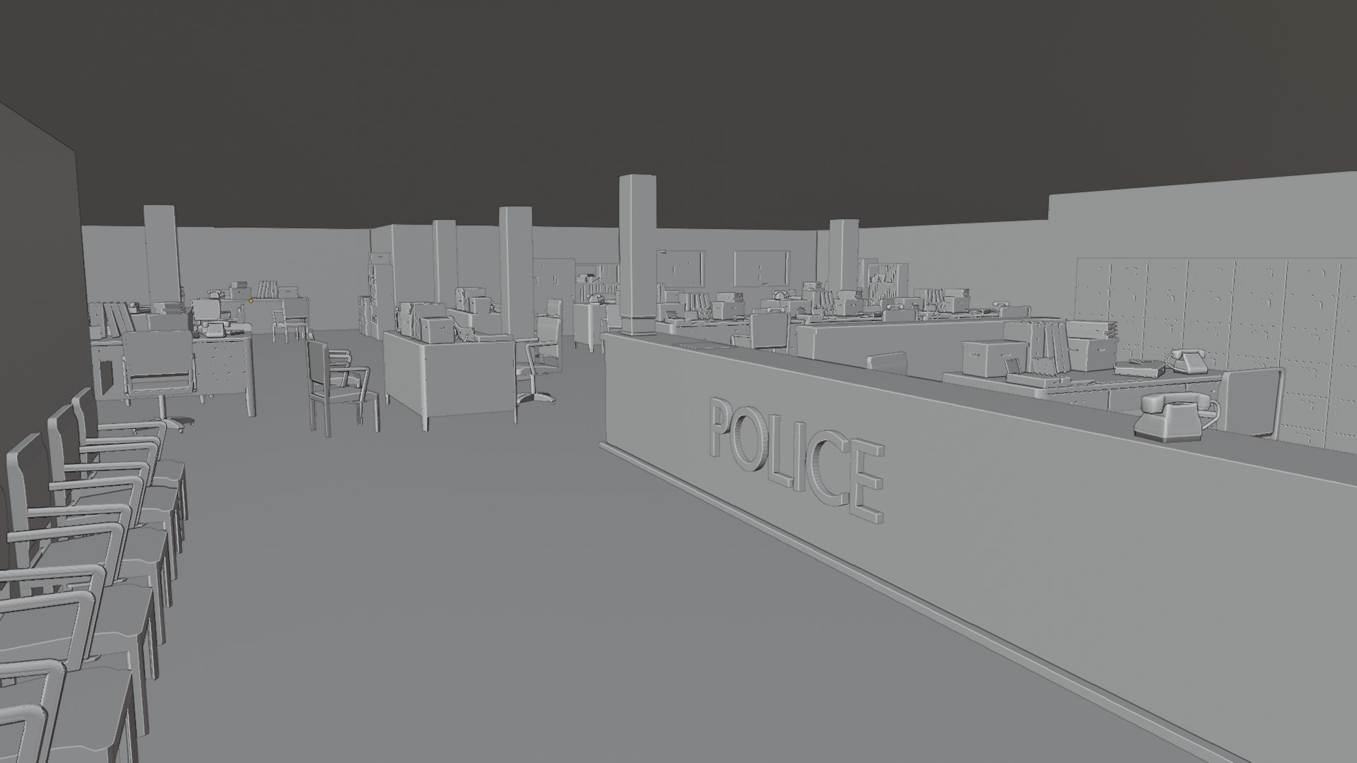 Police Station Model - TurboSquid 1924074