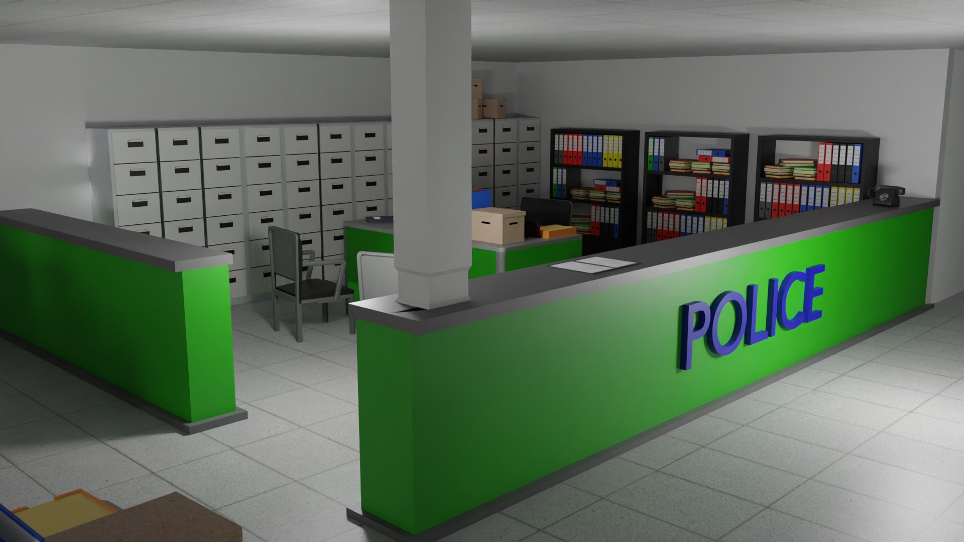 Police Station Model - TurboSquid 1924074