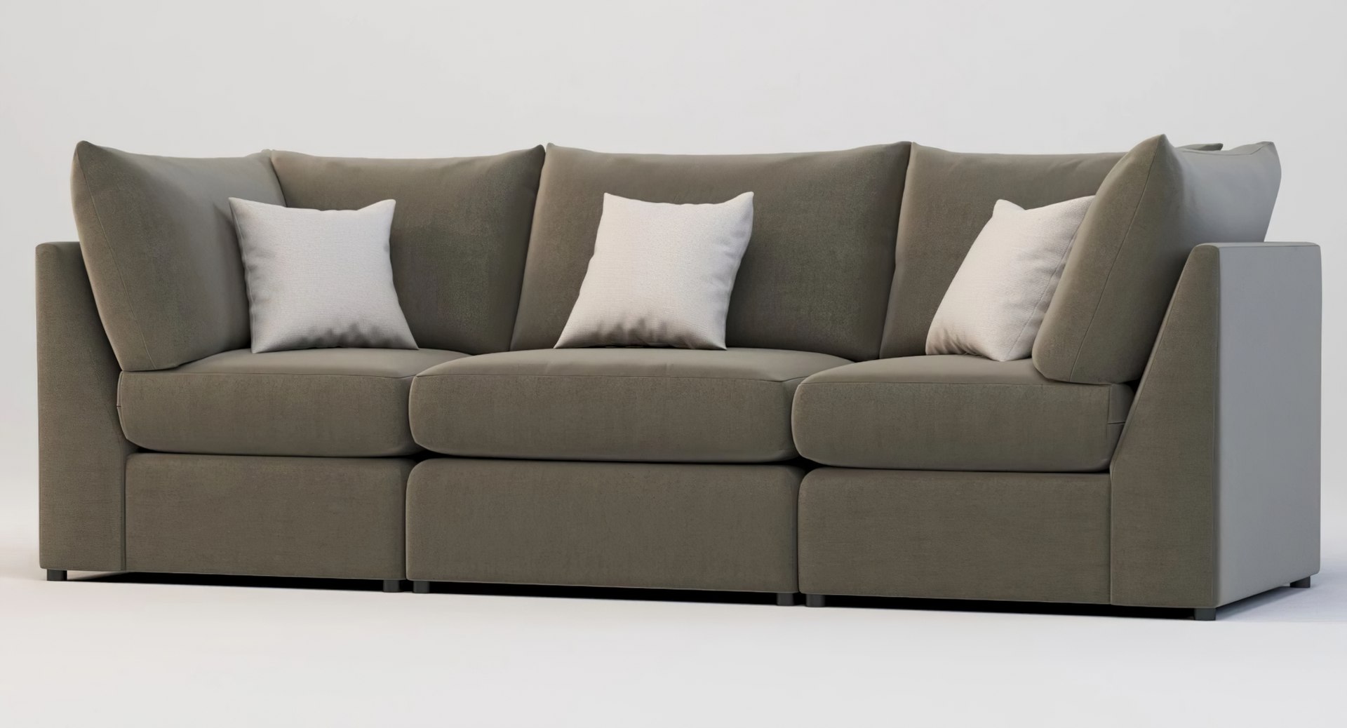 Bassett Beckham Pit Sectional Sofa Three Seater 3D Model - TurboSquid ...