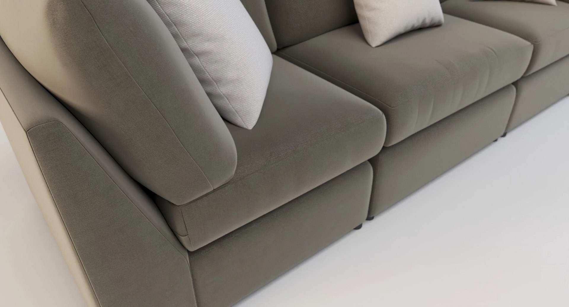 Bassett Beckham Pit Sectional Sofa Three Seater 3D Model - TurboSquid ...