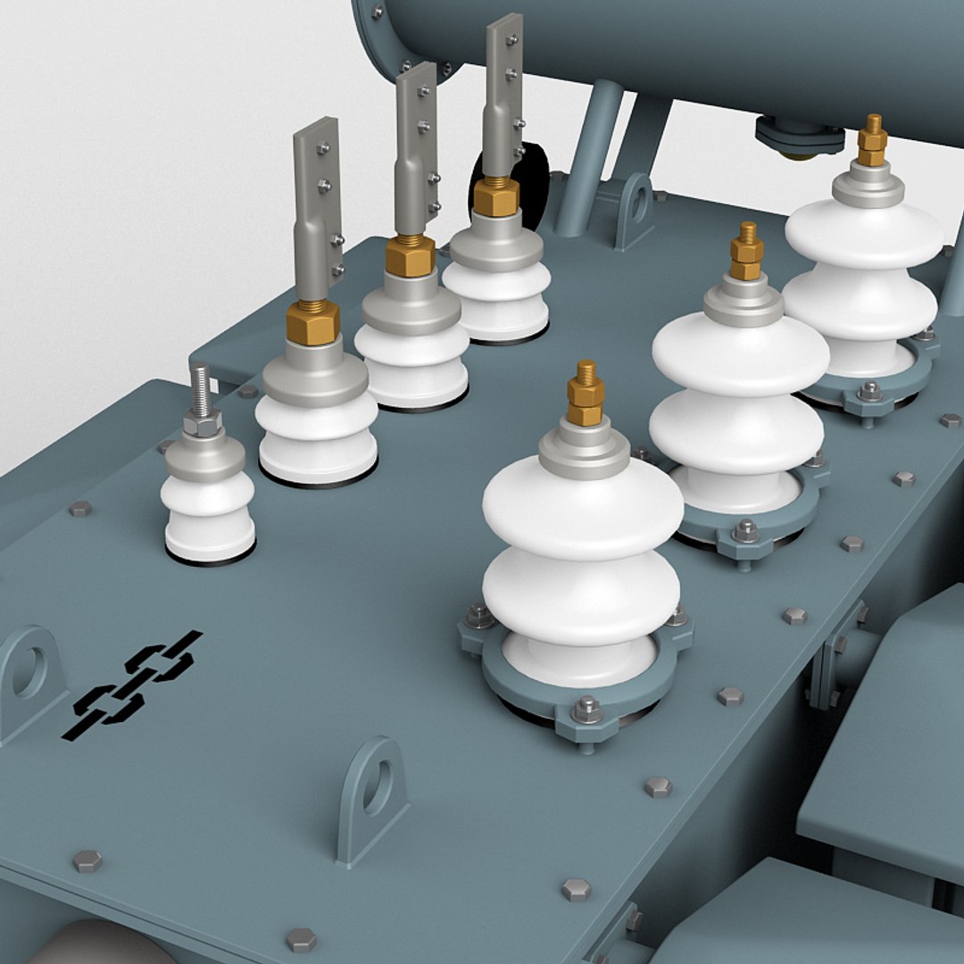Oil-immersed Power Transformer 3d Model