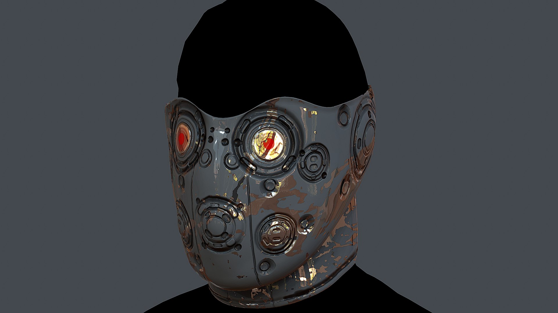 Gas Mask Respirator Scifi Futuristic 3d Model - TurboSquid 1933669
