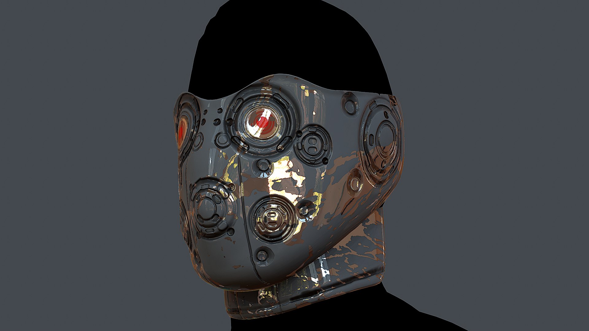 Gas Mask Respirator Scifi Futuristic 3d Model - TurboSquid 1933669