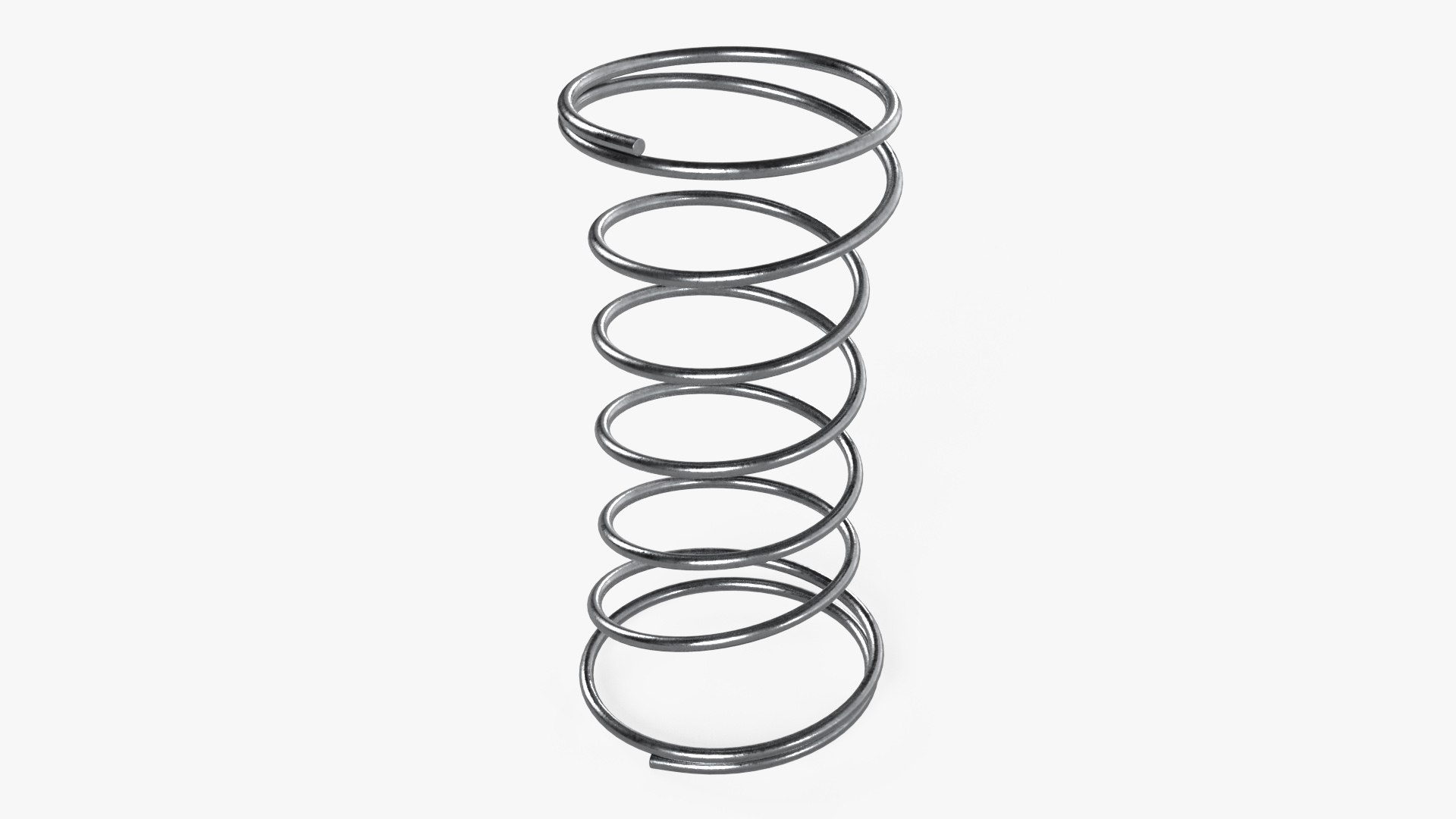 Steel Straight Coil Spring 14sm 3D Model - TurboSquid 2402259