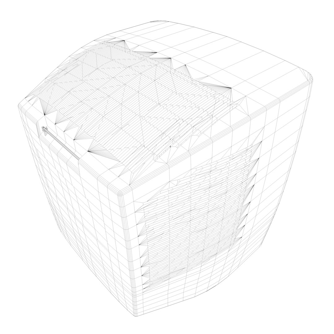 3d Model Old Crt Tv