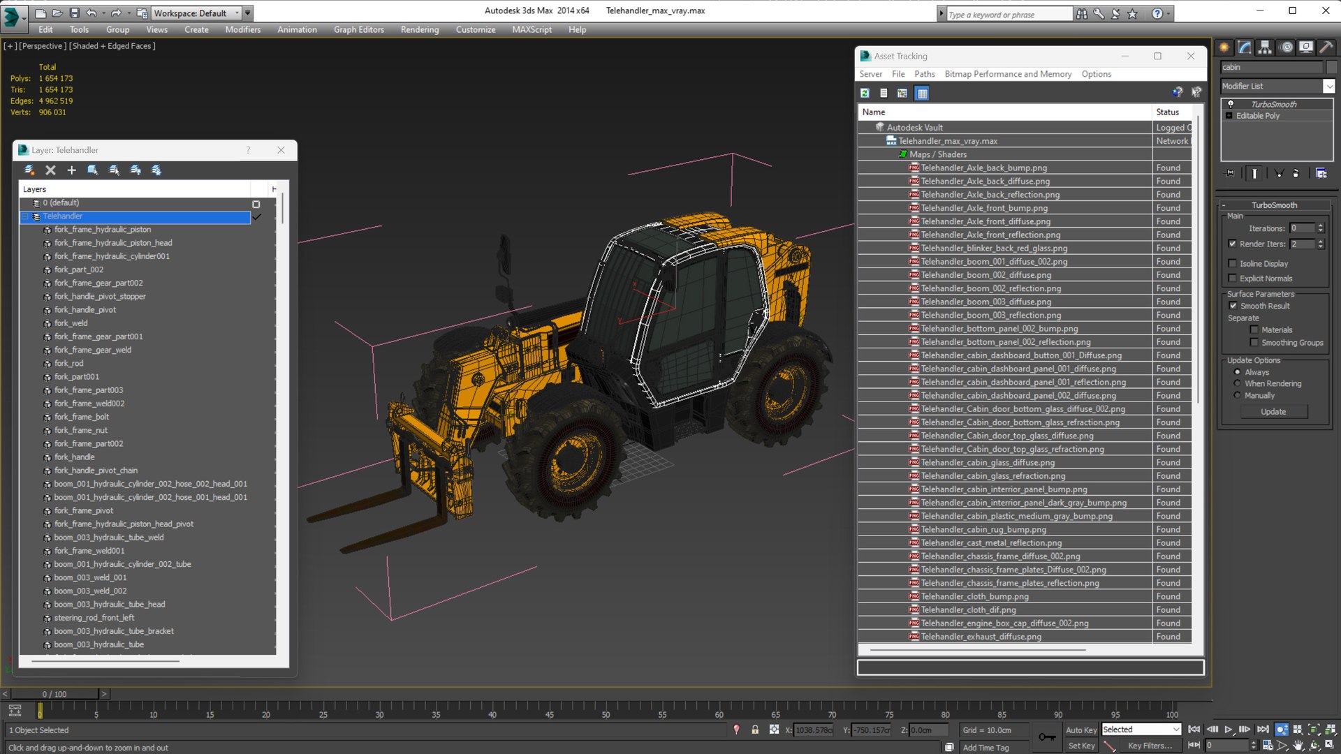 3D Telehandler - TurboSquid 2152659