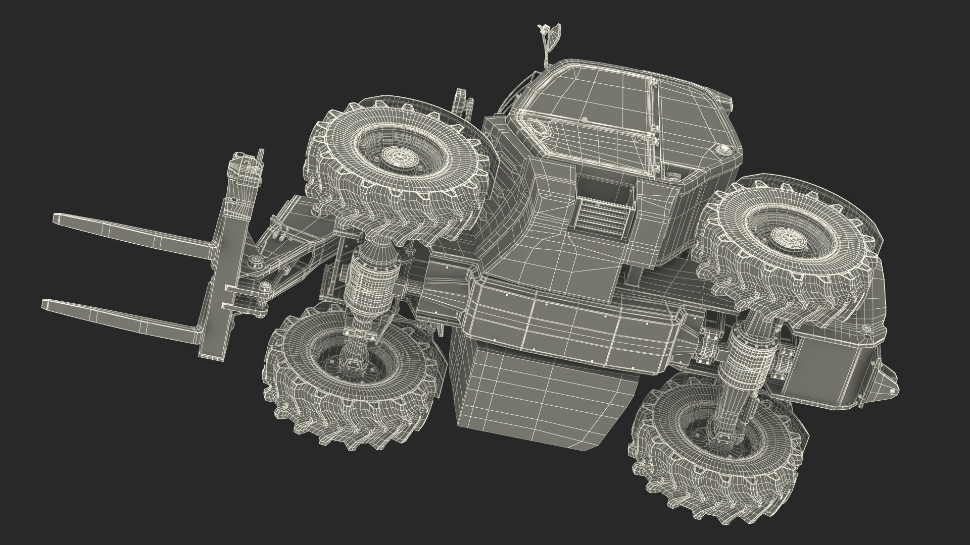 3D Telehandler - TurboSquid 2152659
