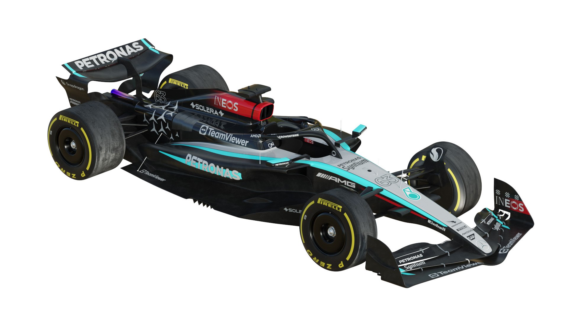 3D Model F1 Mercedes W15 2024 - TurboSquid 2253188