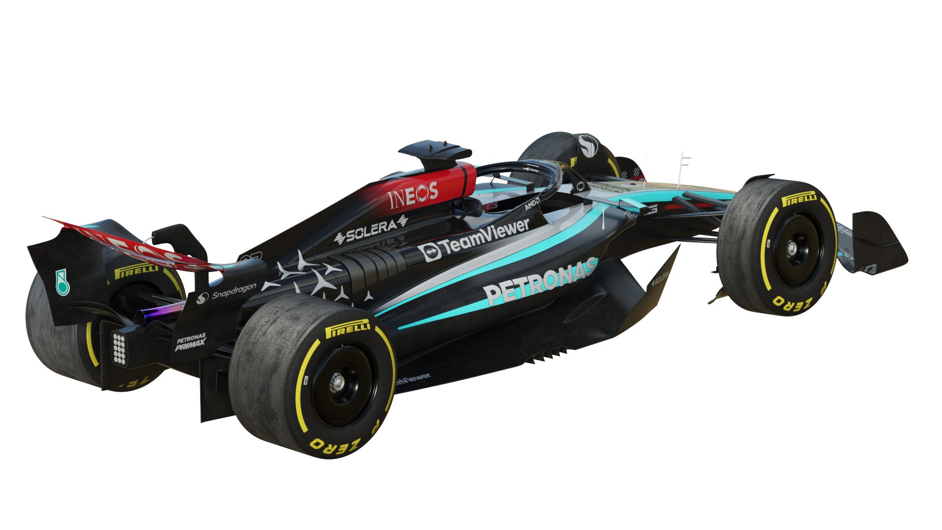 3D Model F1 Mercedes W15 2024 - TurboSquid 2253188