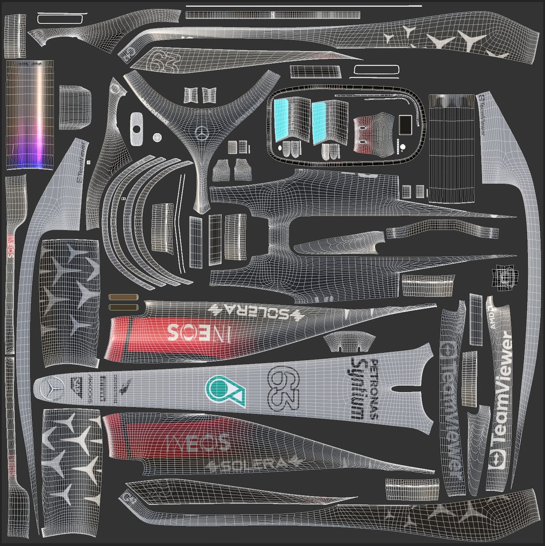 3D Model F1 Mercedes W15 2024 - TurboSquid 2253188