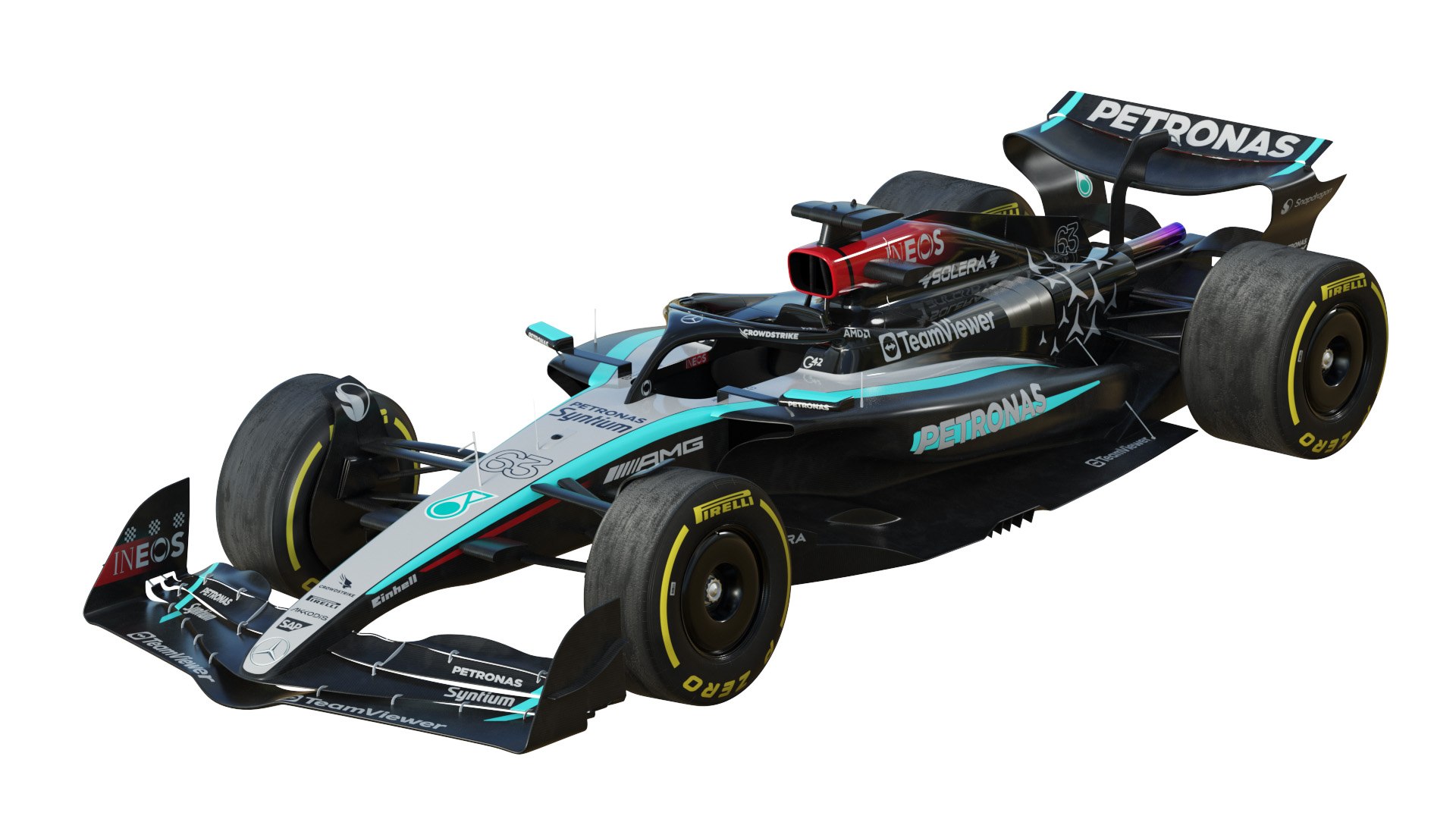 3D Model F1 Mercedes W15 2024 - TurboSquid 2253188