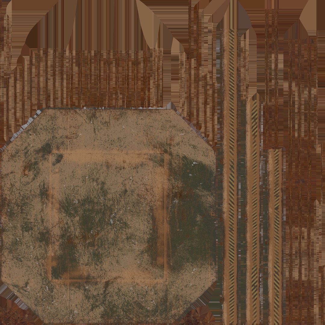 3D Rusty Turret-1-V2 - TurboSquid 2300178