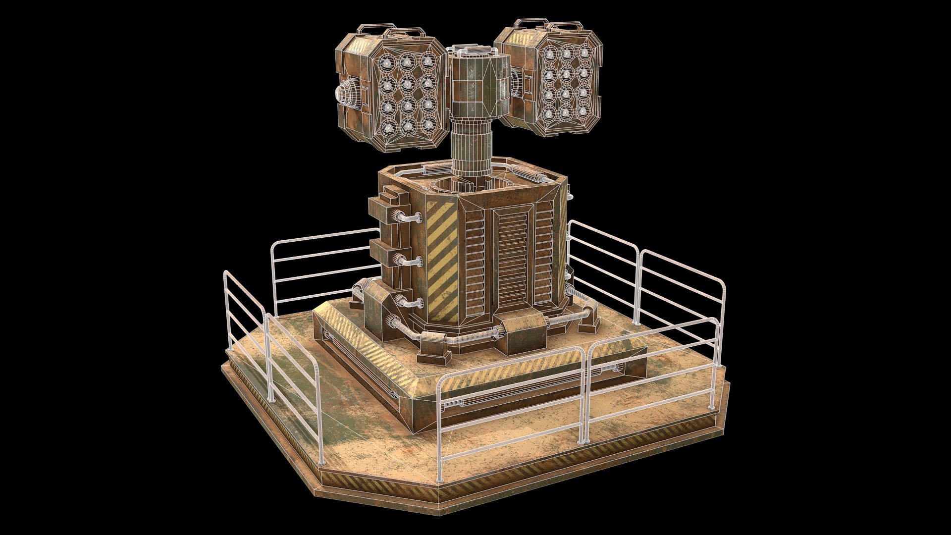3D Rusty Turret-1-V2 - TurboSquid 2300178
