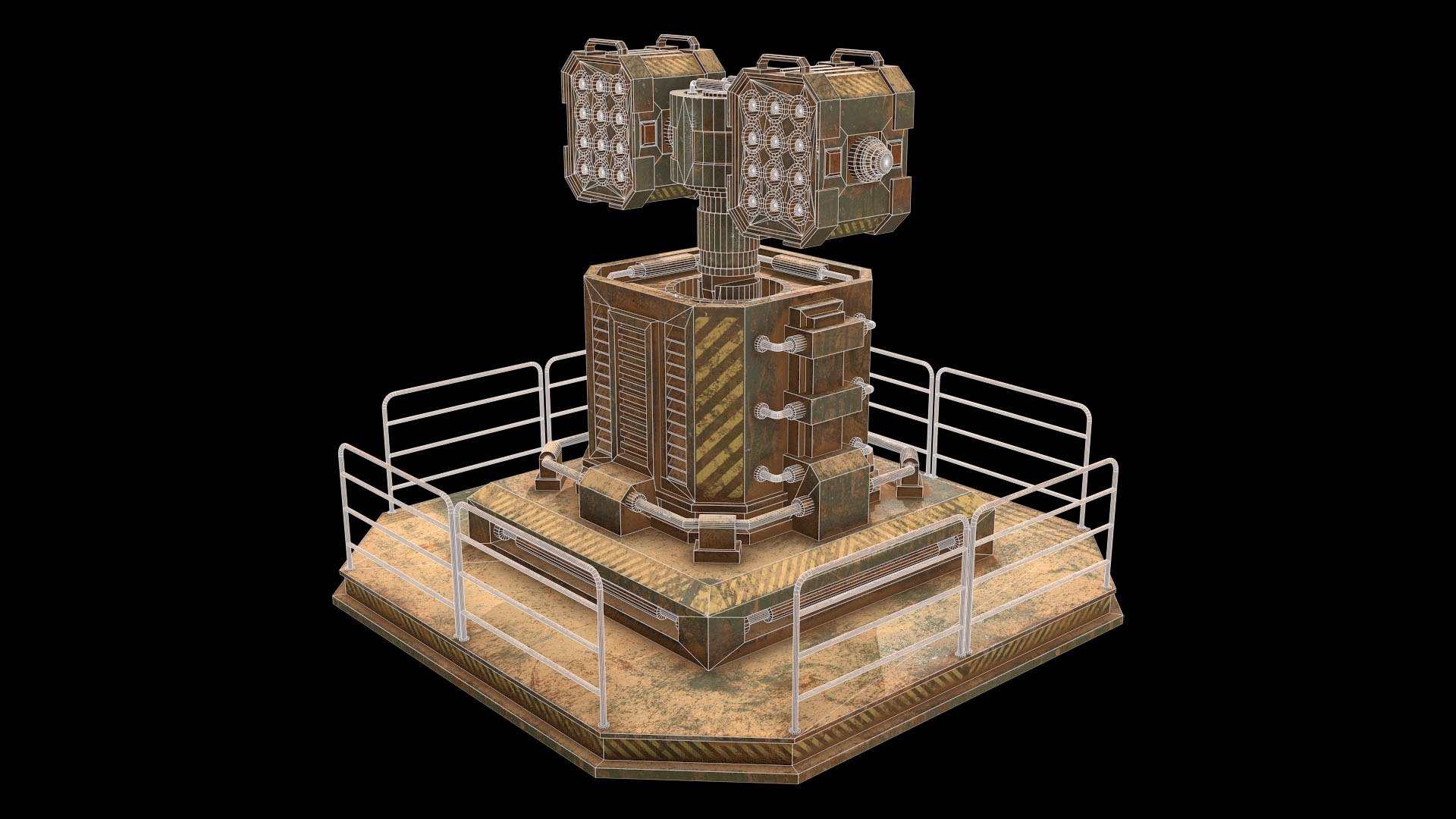 3D Rusty Turret-1-V2 - TurboSquid 2300178