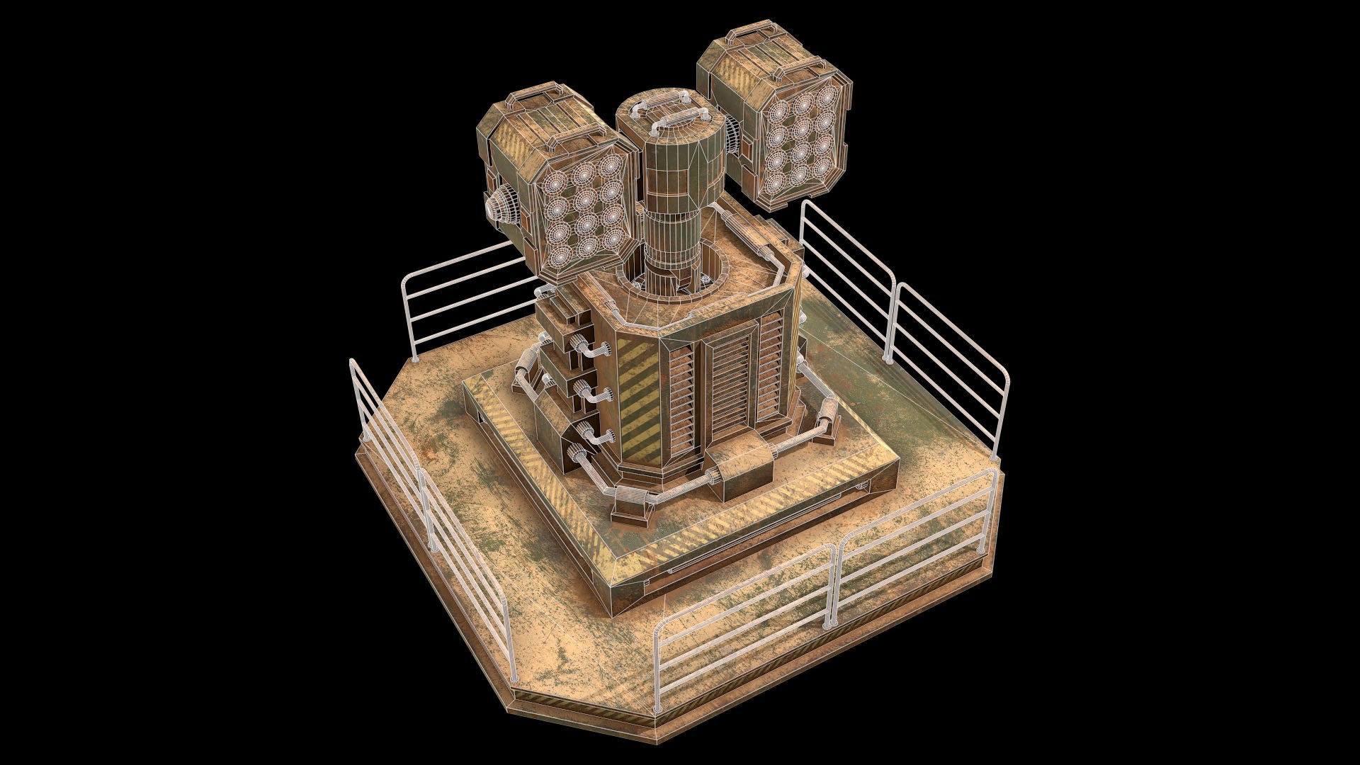 3D Rusty Turret-1-V2 - TurboSquid 2300178