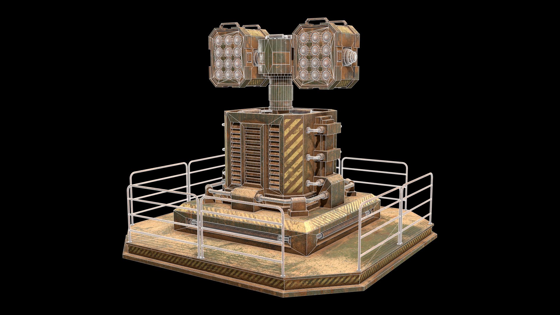 3D Rusty Turret-1-V2 - TurboSquid 2300178