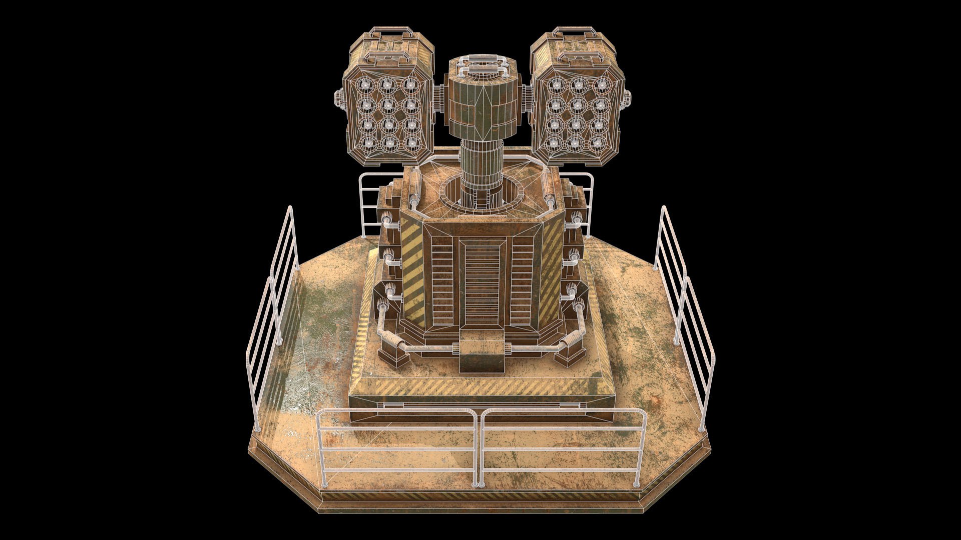 3D Rusty Turret-1-V2 - TurboSquid 2300178