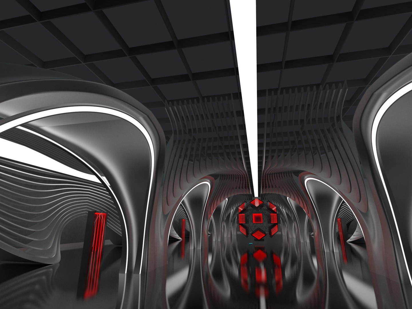 Modern Exhibition Hall 3D Model - TurboSquid 2000361