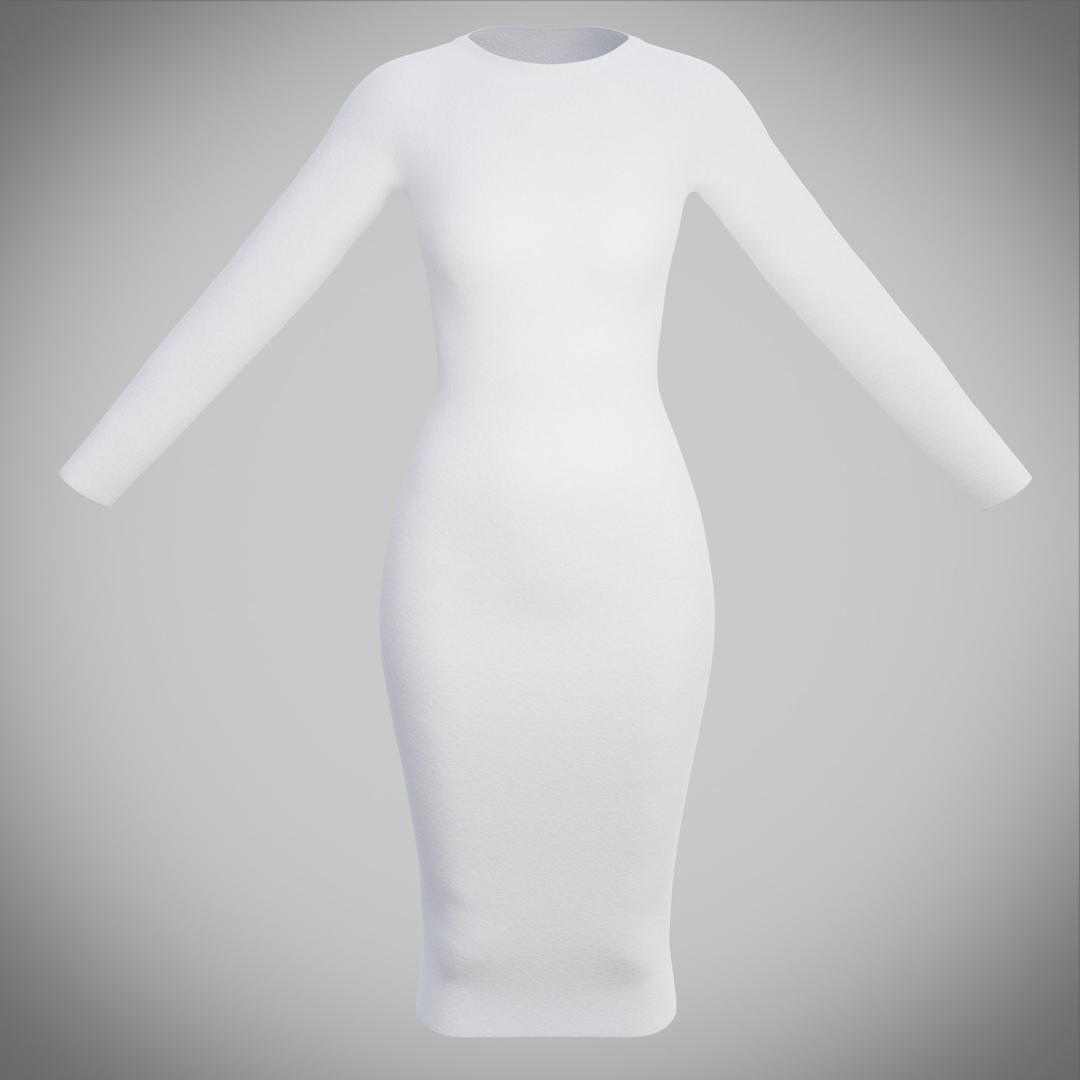 Fashion Clothing Dress 3D Model - TurboSquid 1680514