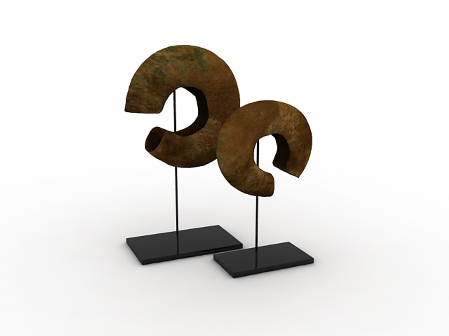 brace old decoration 3d model