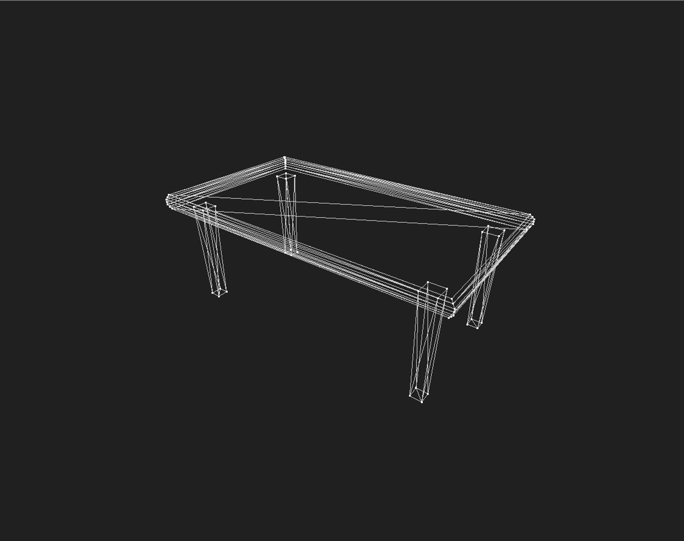3d table model