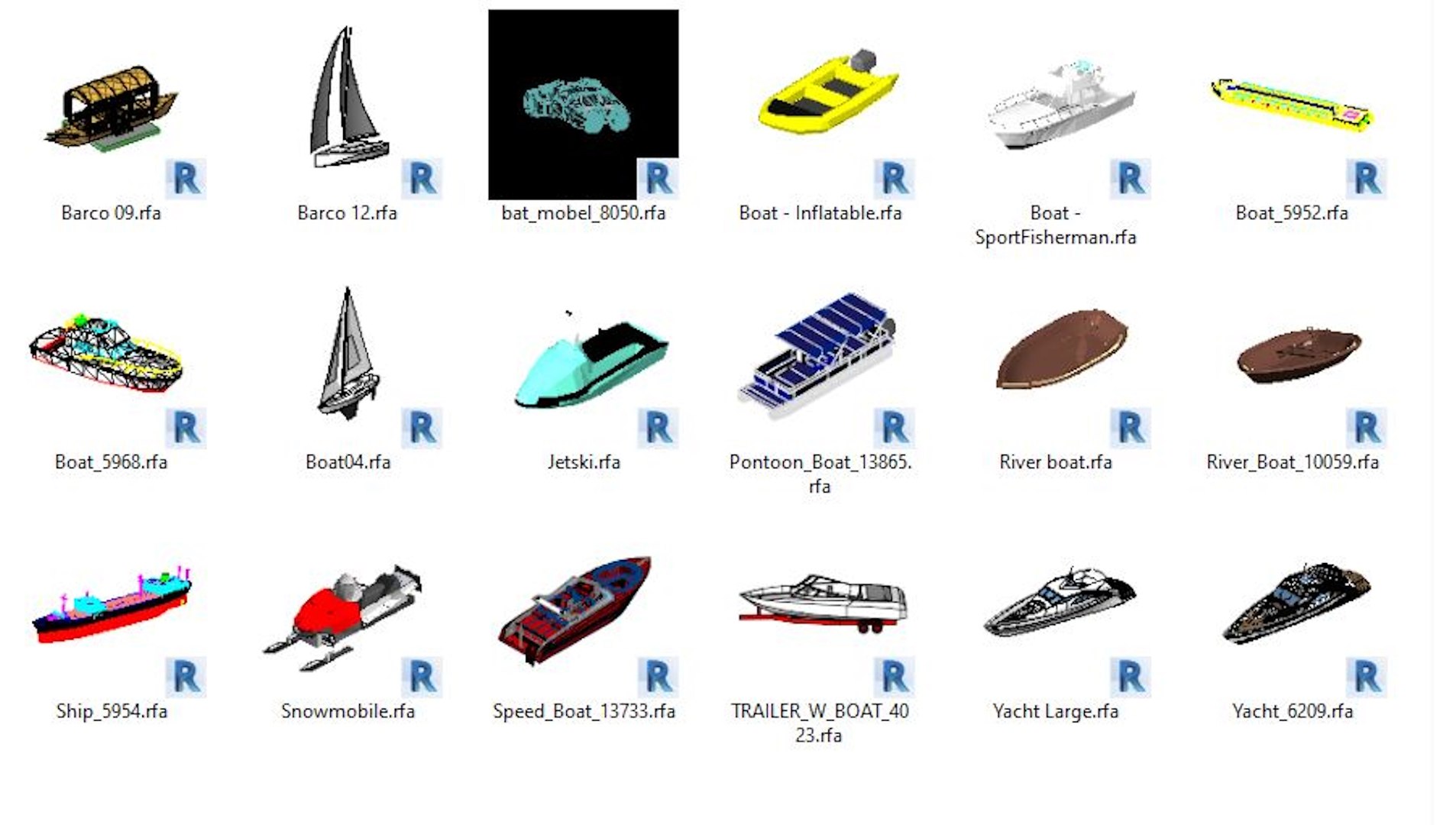 Boats And Ship Revit Family Model - TurboSquid 2113634