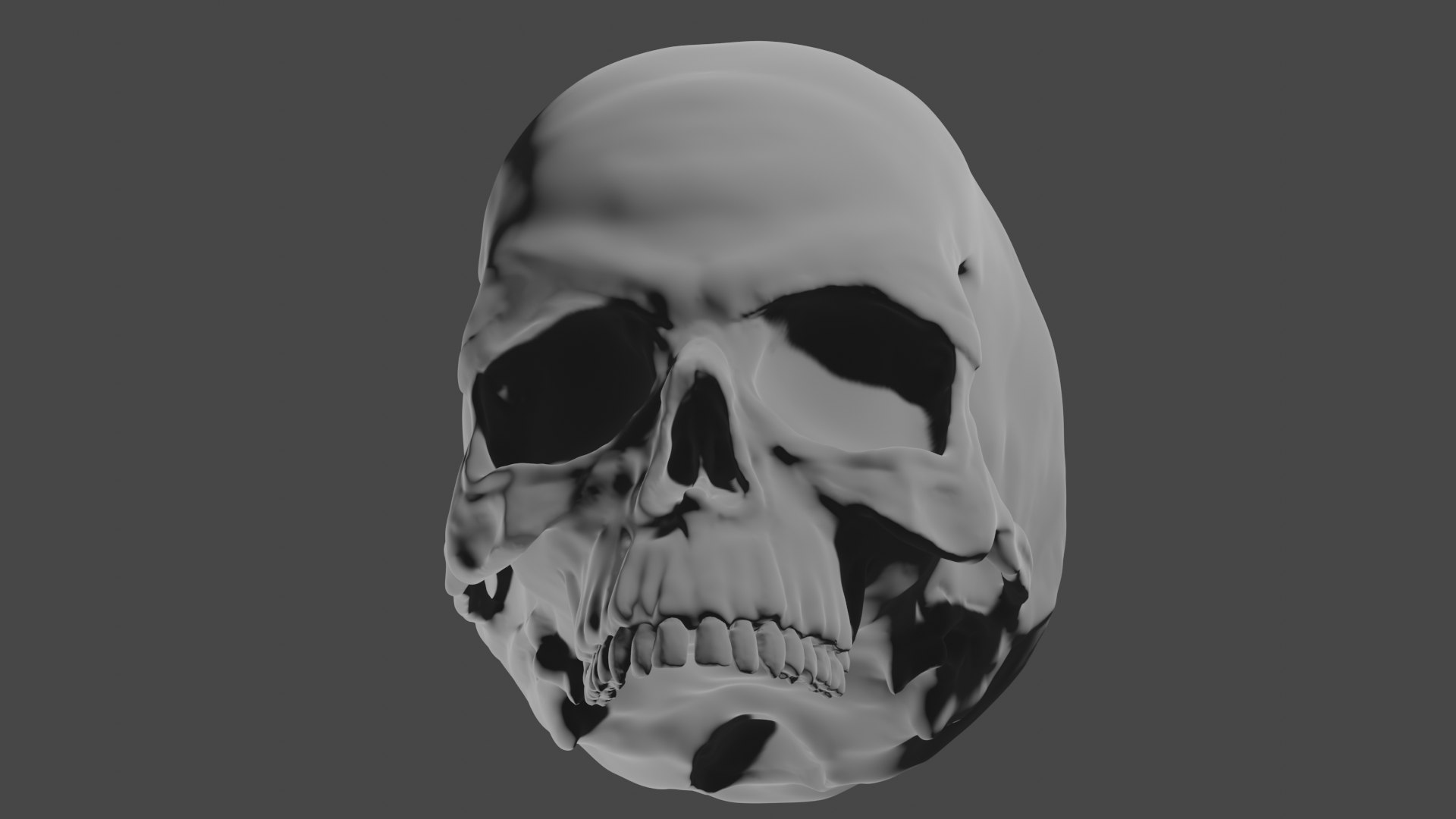 3D Basic Human Skull For Decoration - TurboSquid 2061608