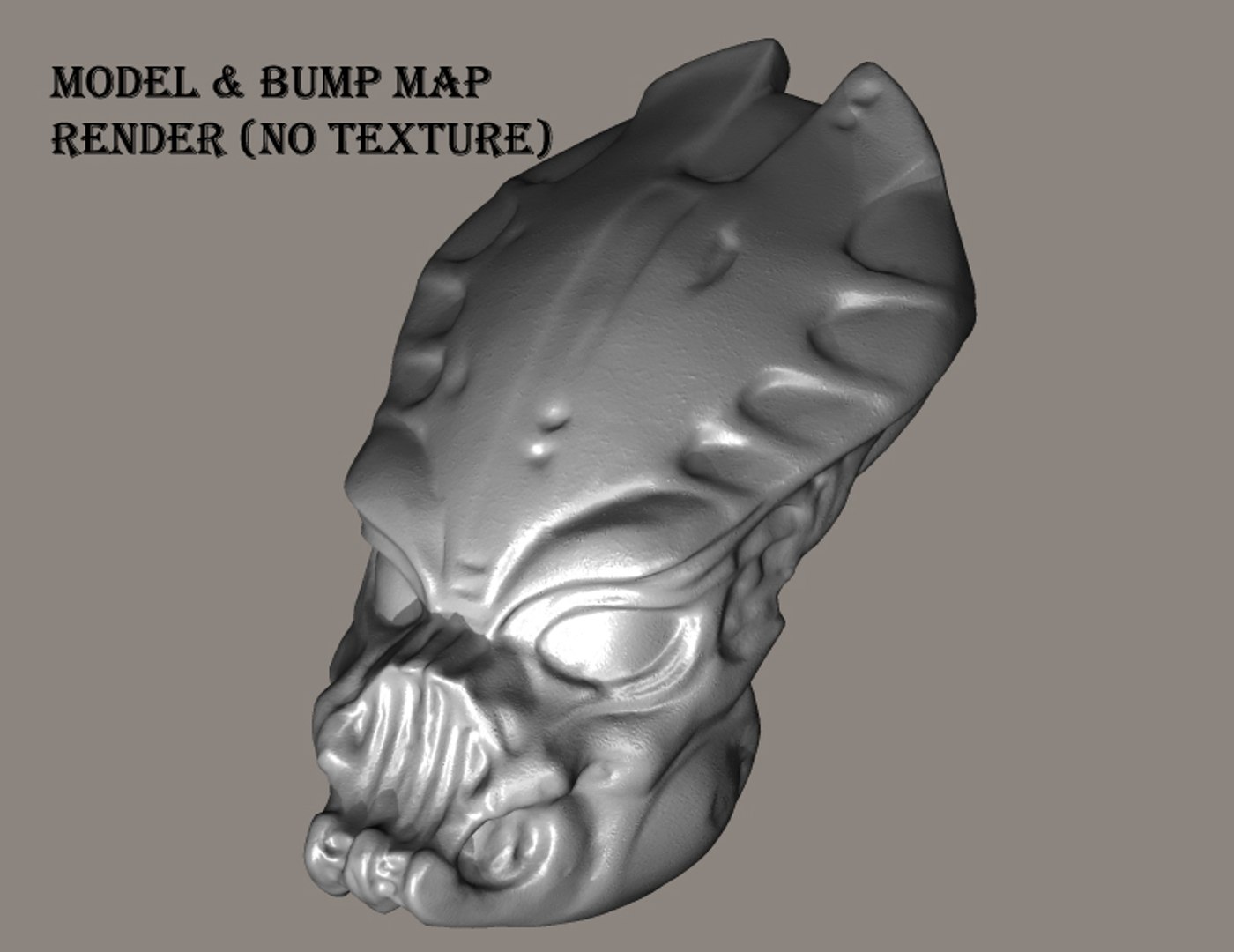 Guardian Predator Mask 3d Model