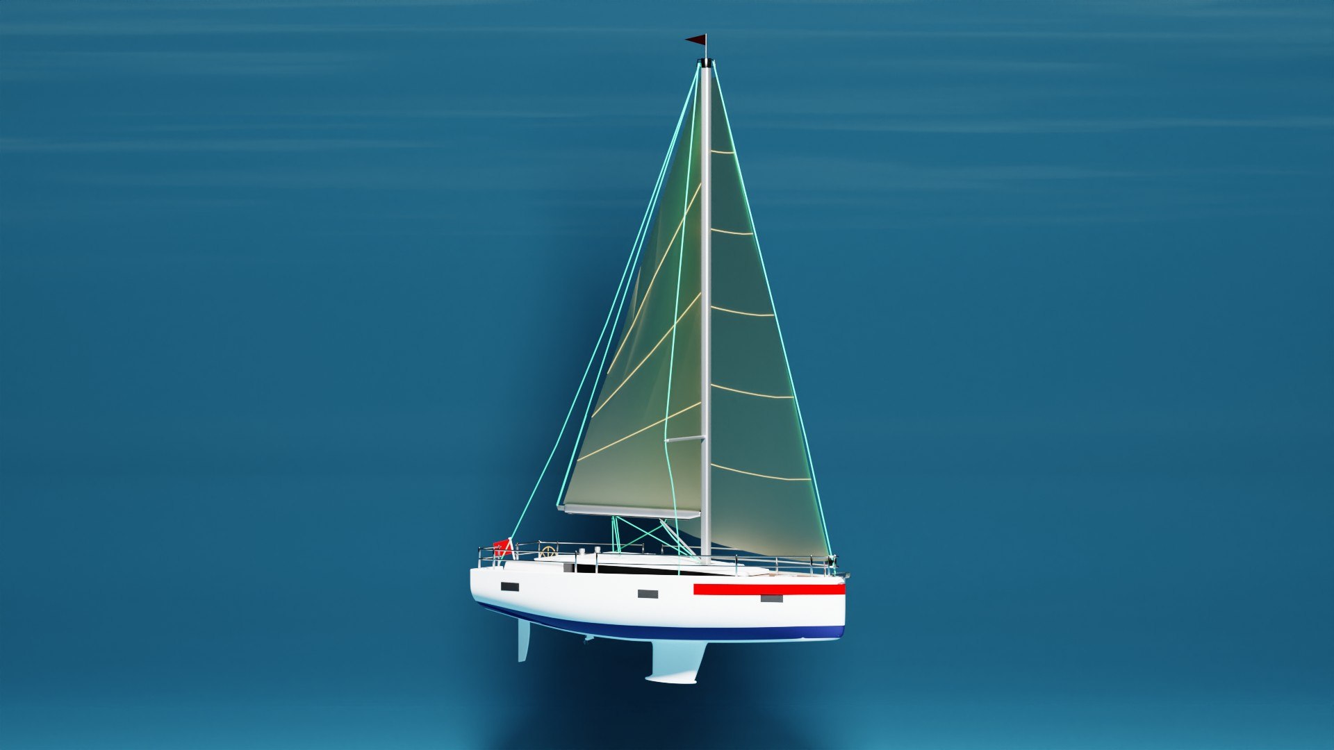 3D Sail Boat Model - TurboSquid 1882113