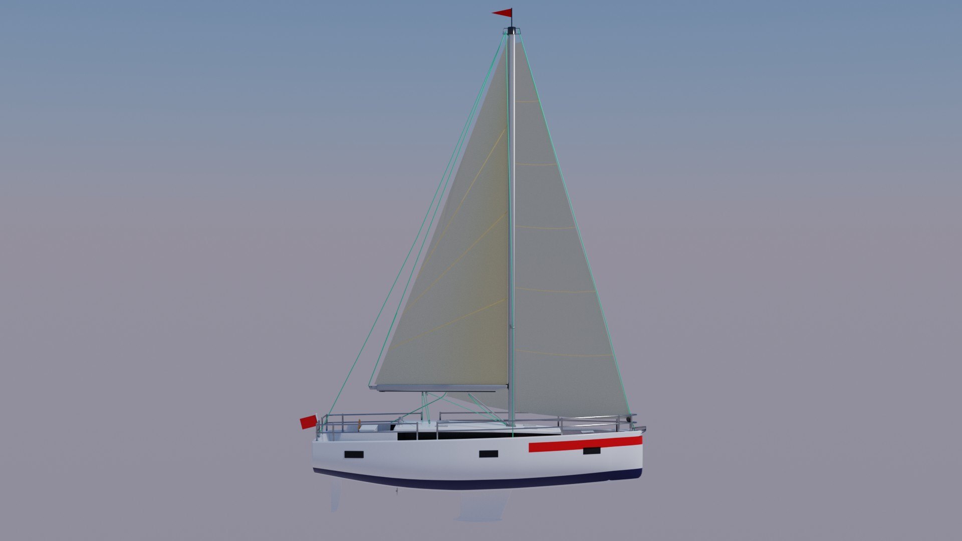3D Sail Boat Model - TurboSquid 1882113