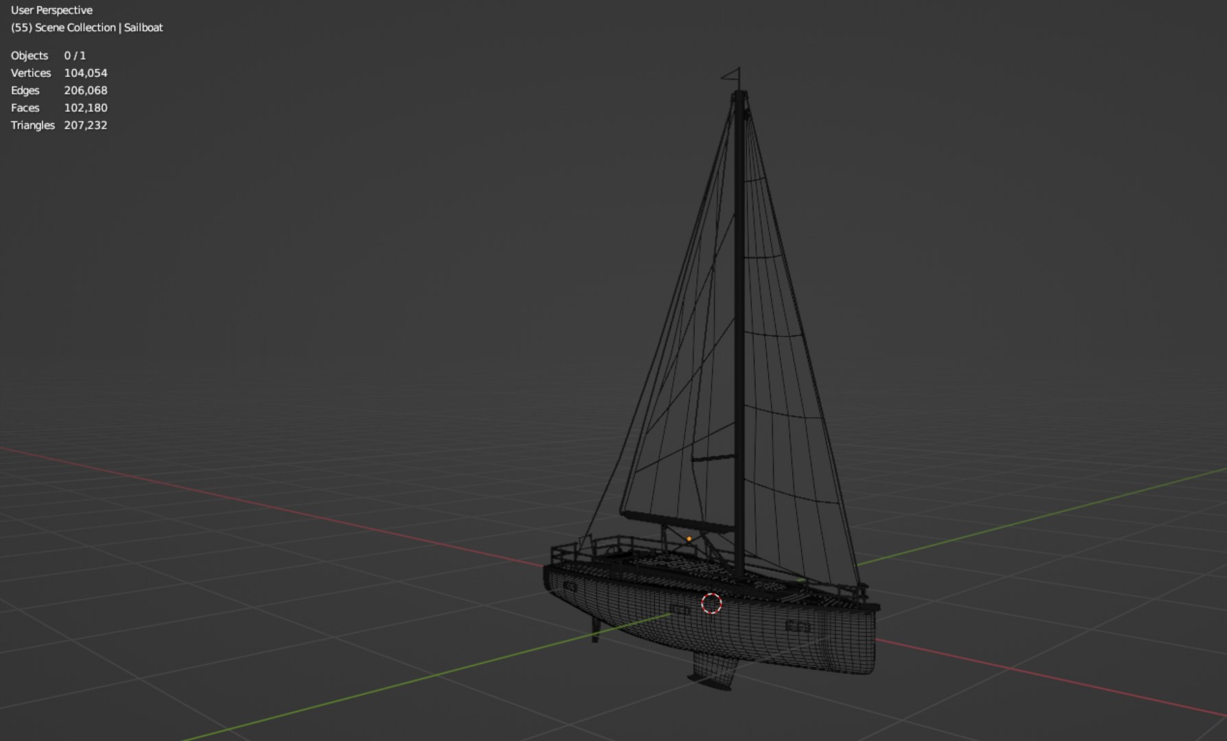 3D Sail Boat Model - TurboSquid 1882113