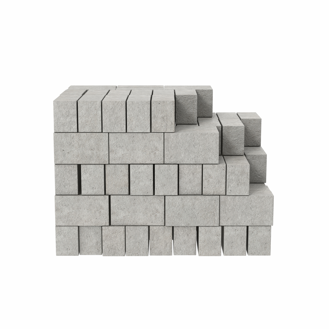 Concrete Blocks 3D Model - TurboSquid 2141232