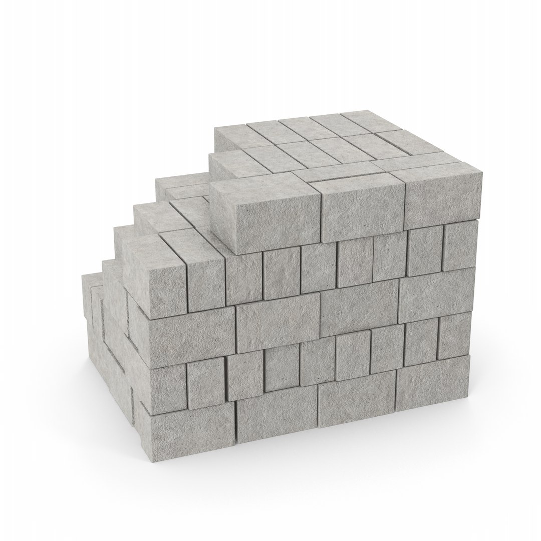 Concrete Blocks 3D Model - TurboSquid 2141232
