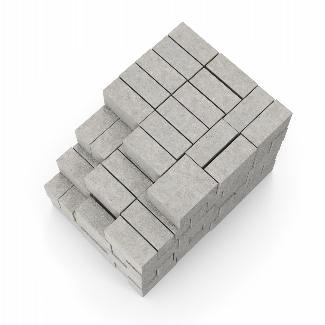 Concrete Blocks 3D Model - TurboSquid 2141232