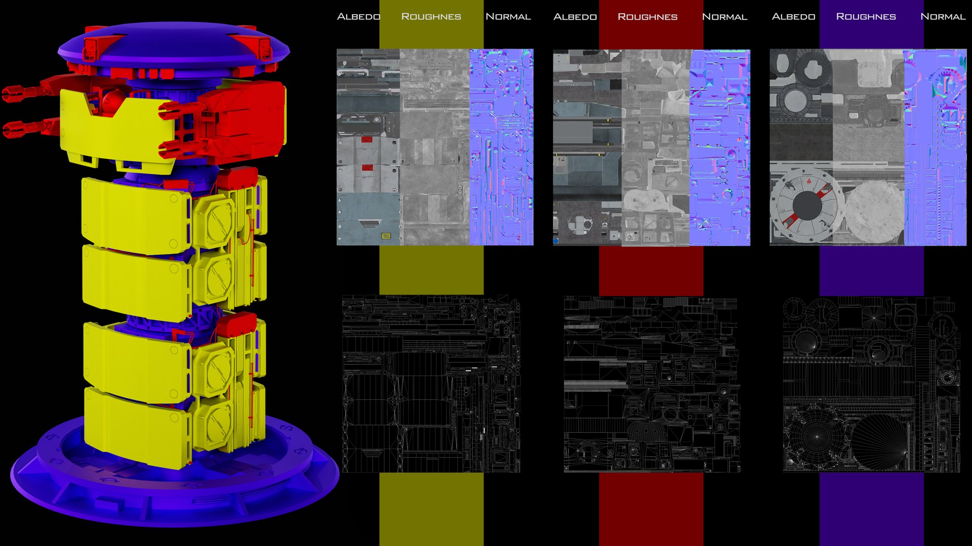 3D Futuristic Sci-Fi Turret - TurboSquid 2245788