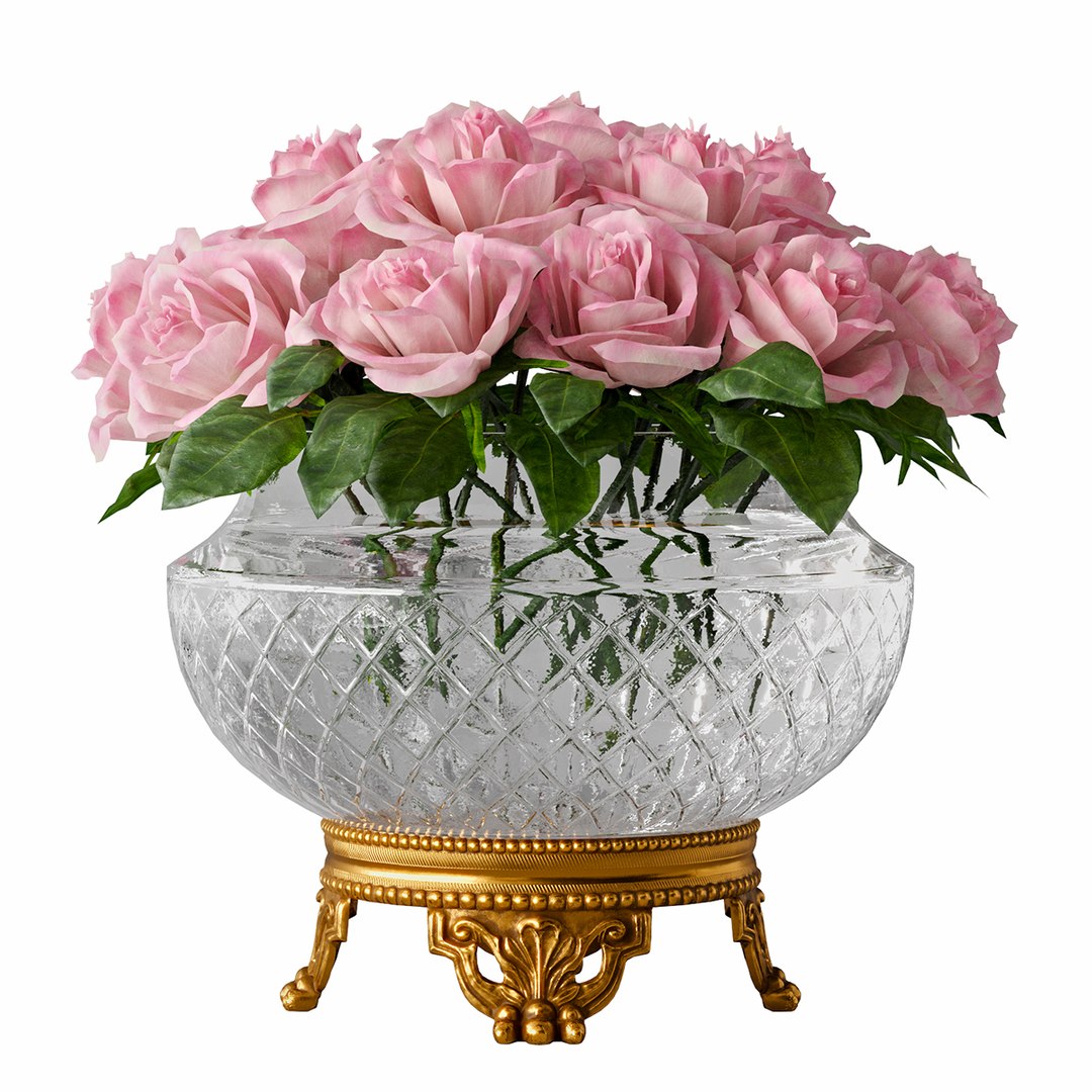 3D Bouquet Of Roses Model - TurboSquid 2188502
