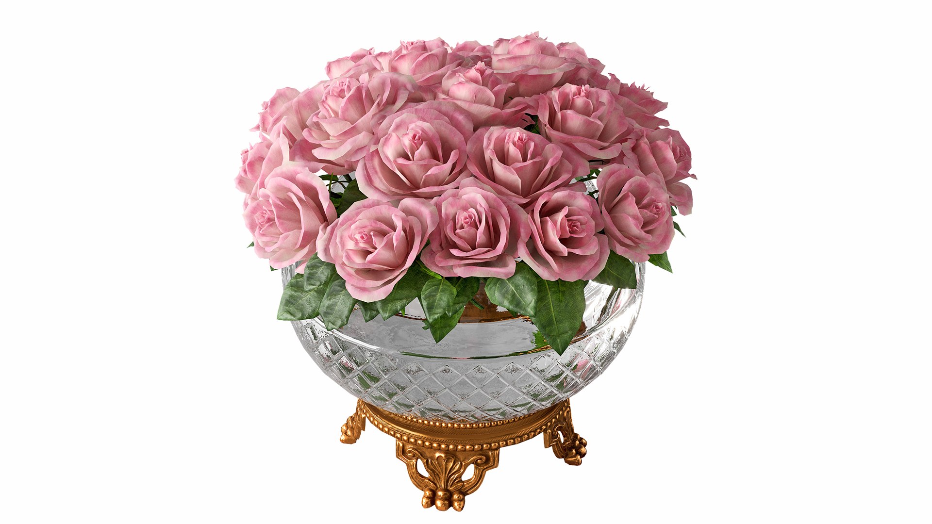 3D Bouquet Of Roses Model - TurboSquid 2188502