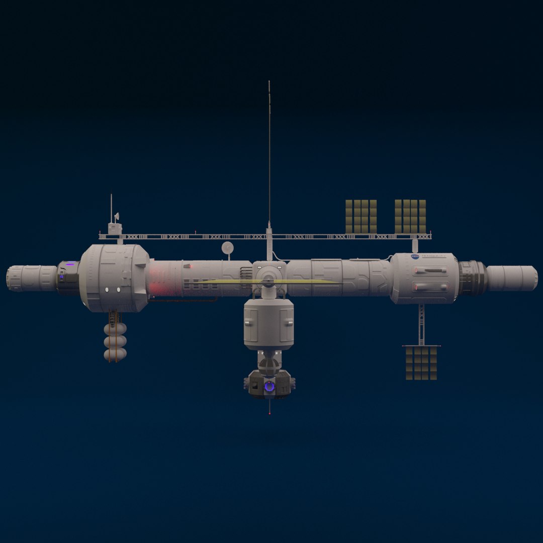 Tranquility Space Station 3d Model