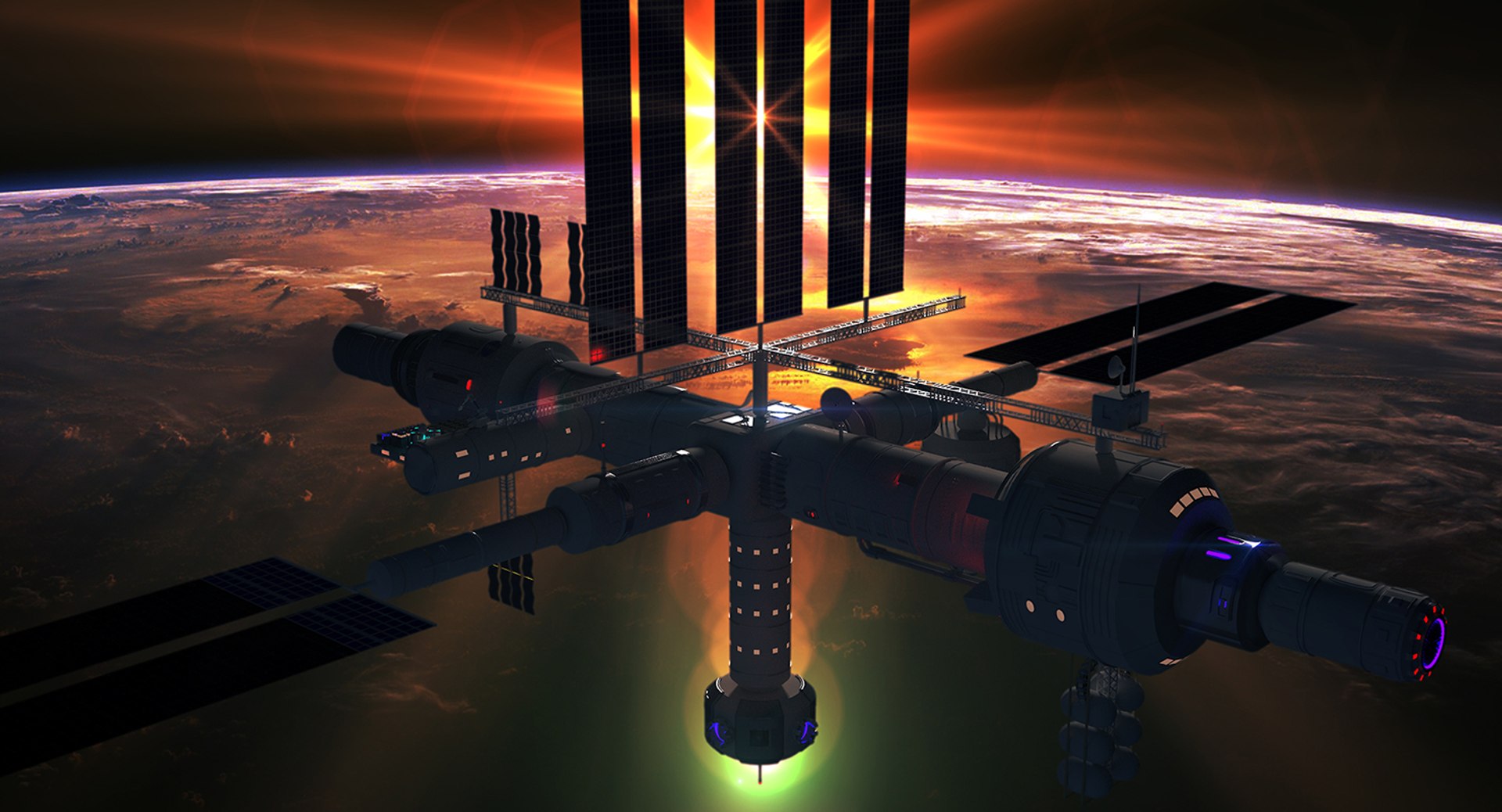 Tranquility Space Station 3d Model