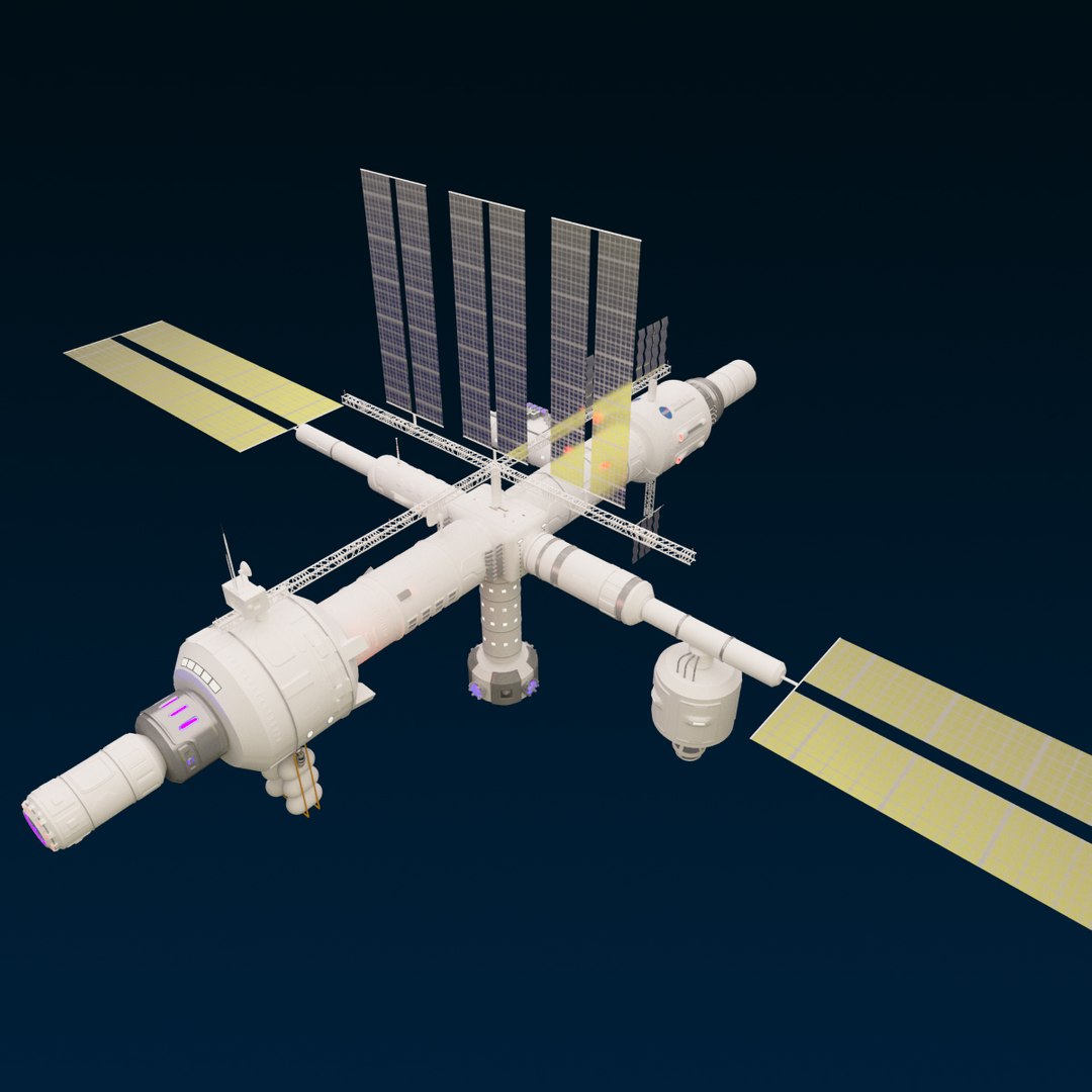 Tranquility Space Station 3d Model