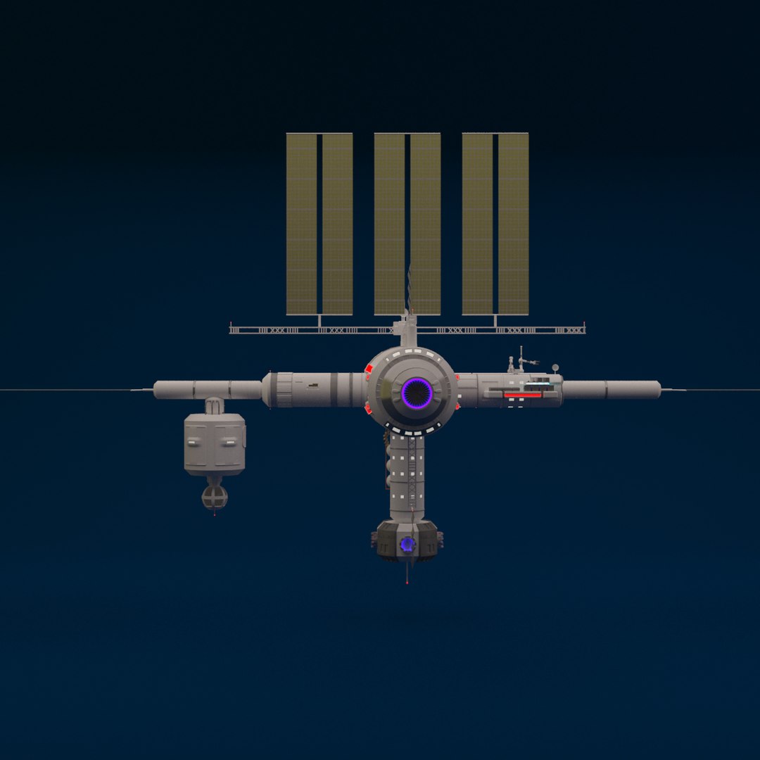 Tranquility Space Station 3d Model