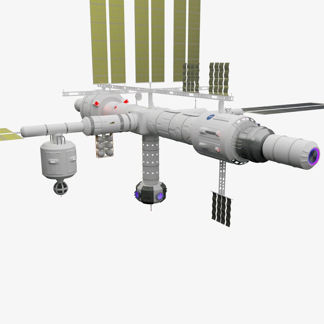 Tranquility Space Station 3d Model