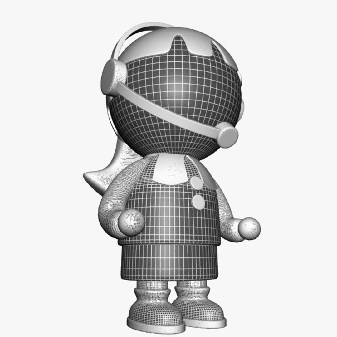 3d Cartoon Operator Character Model