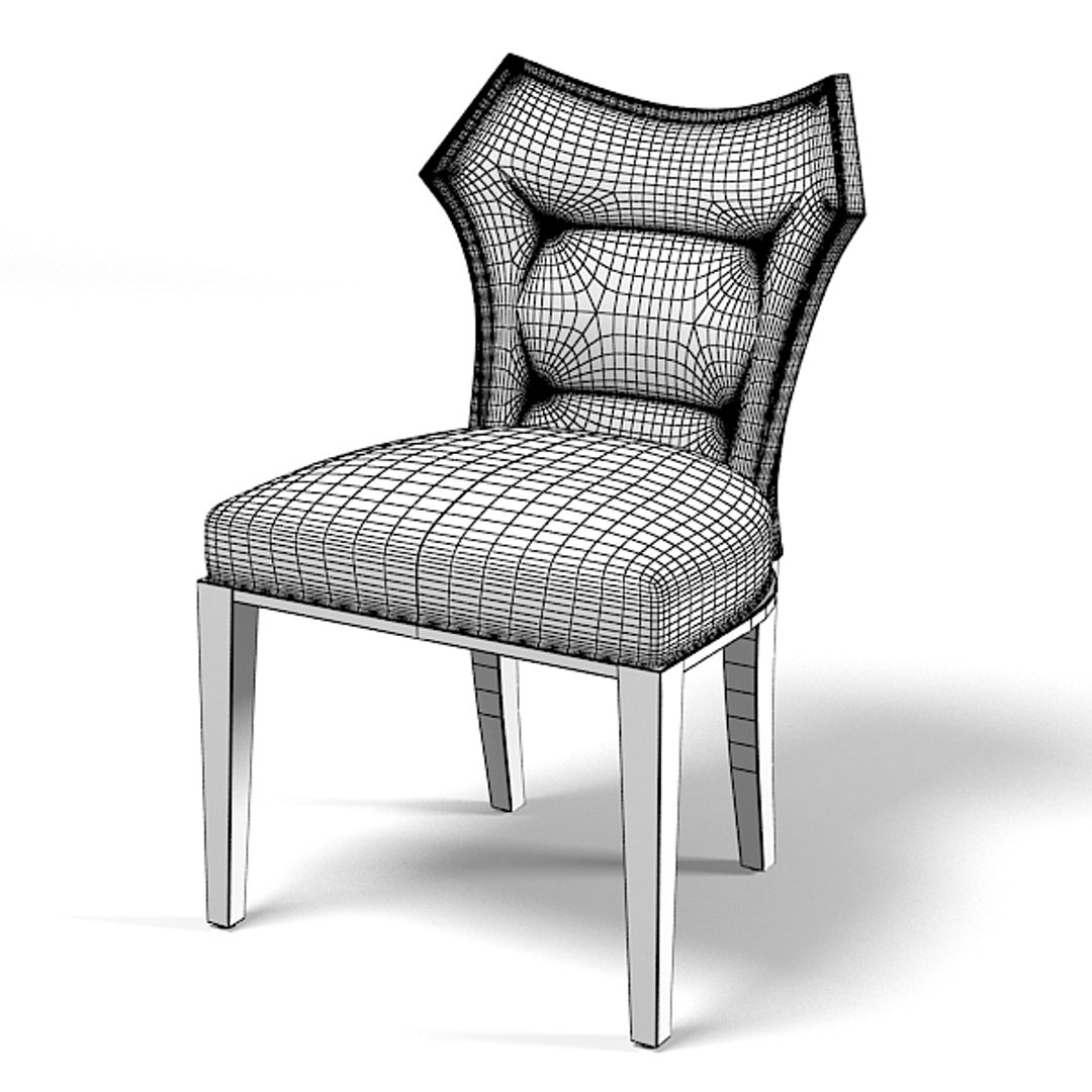 contemporary modern dining chair 3d max