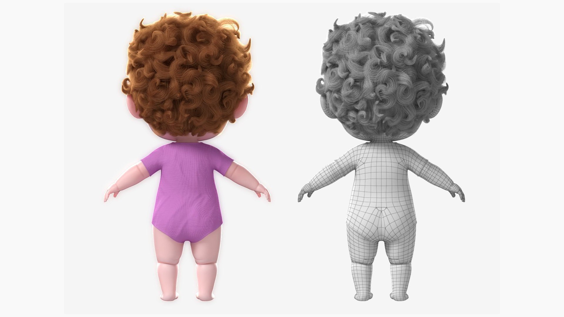 3D Model Cartoon Baby Twin Rigged Crawling Low-poly - TurboSquid 2114296