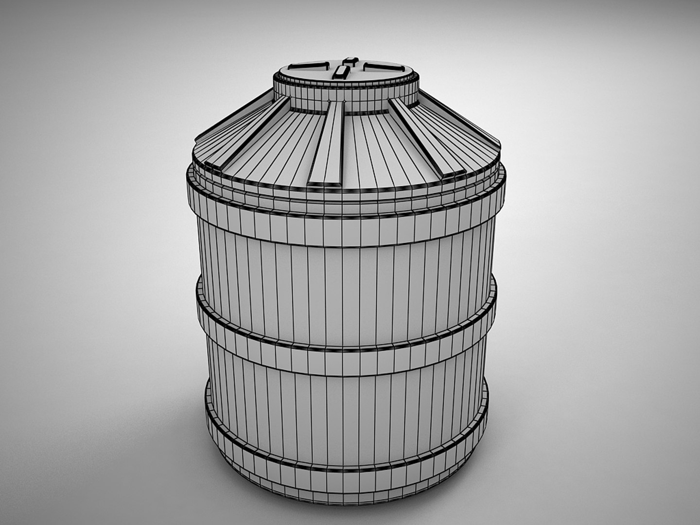 Three-layer Polypropylene Water Tank 3ds