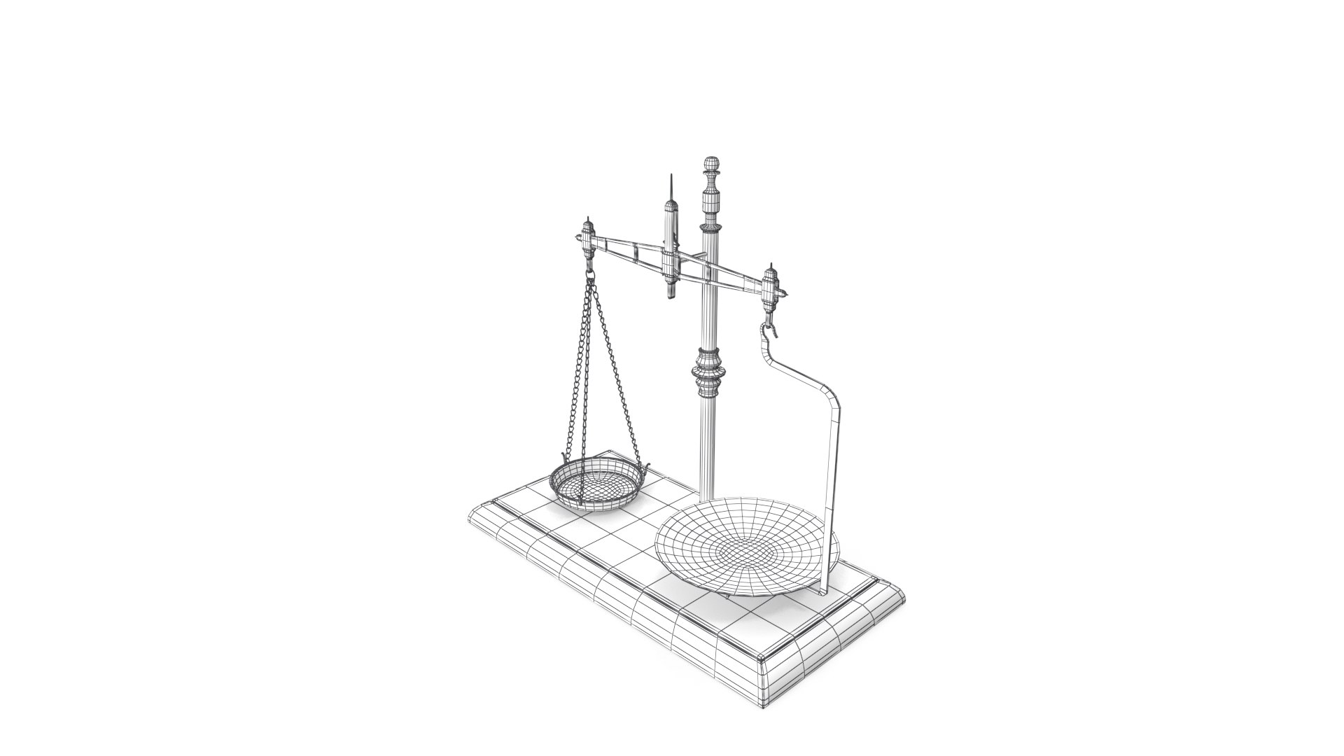 3D Model Antique Scales - TurboSquid 2040242